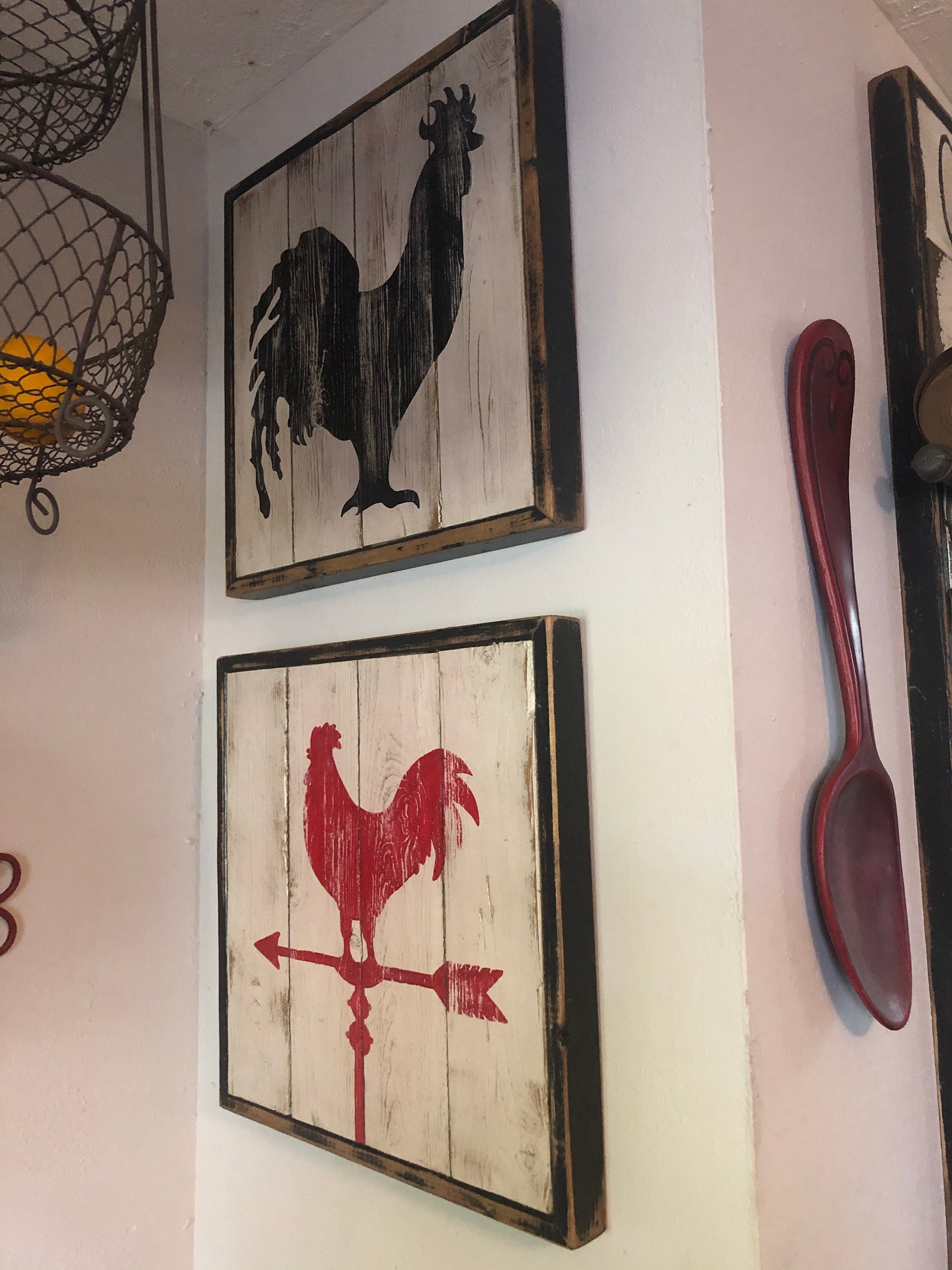 Rustic Chicken Sign Rooster Vintage | Etsy