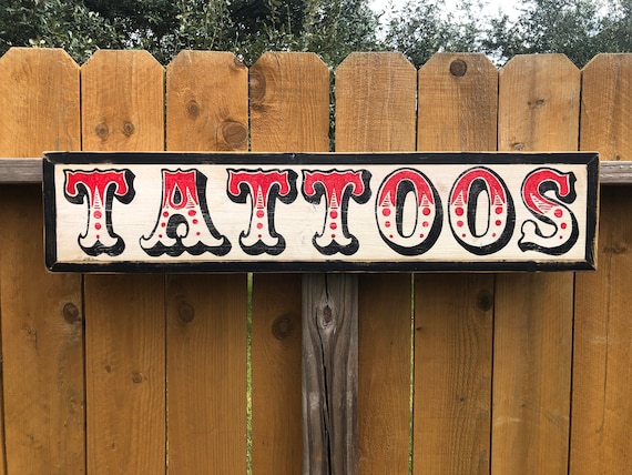 Vintage Tattoo Sign Sailor Jerry Style Hortizontal | Etsy