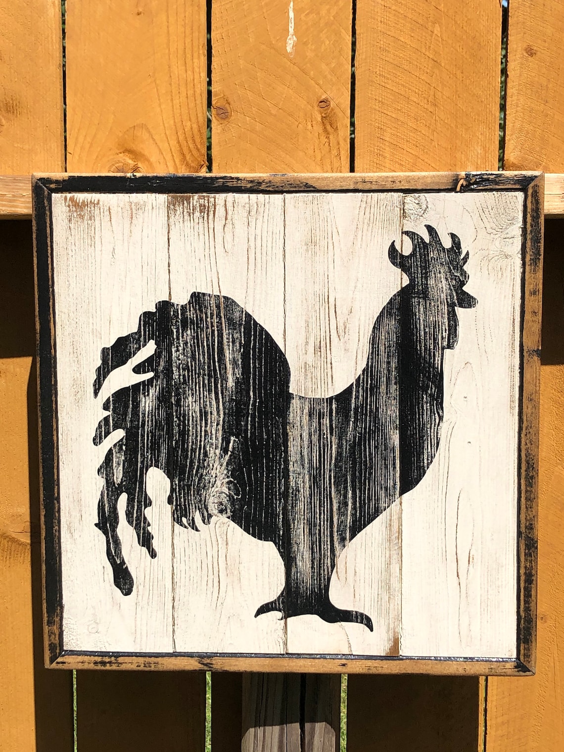 Rustic Chicken Sign Rooster Vintage | Etsy