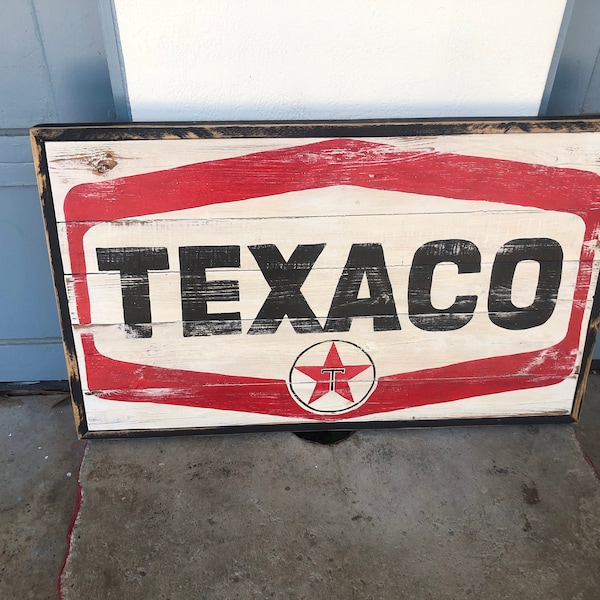 Vintage Texaco Sign - Etsy