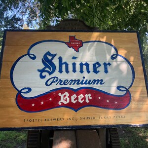 Vintage Shiner Bock Beer Rustic Sign - Etsy