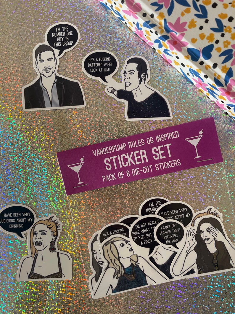 Vanderpump Rules OG Inspired Sticker Set | Set of 6 Reality Tv Themed ...