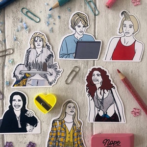 90's Rom Com Inspired Sticker Pack | Set of 6 Nineties Movie Themed Die ...