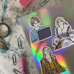 90's Rom Com Inspired Sticker Pack | Set of 6 Nineties Movie Themed Die ...