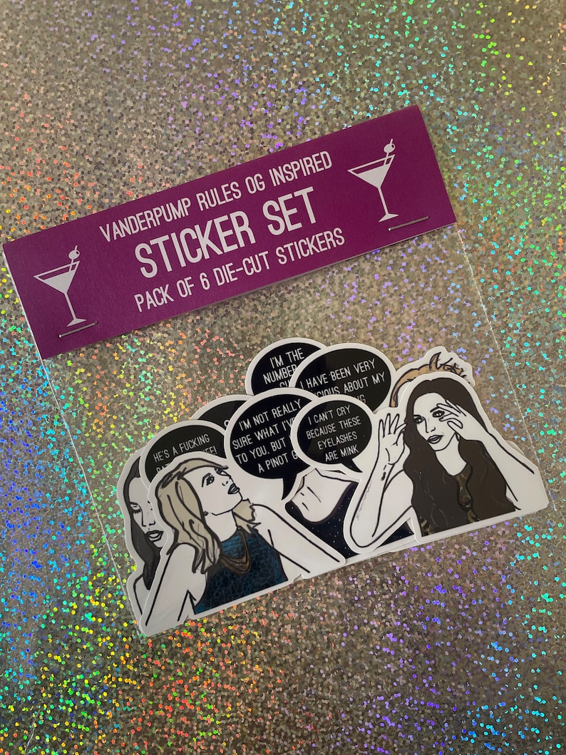 Vanderpump Rules OG Inspired Sticker Set | Set of 6 Reality Tv Themed ...
