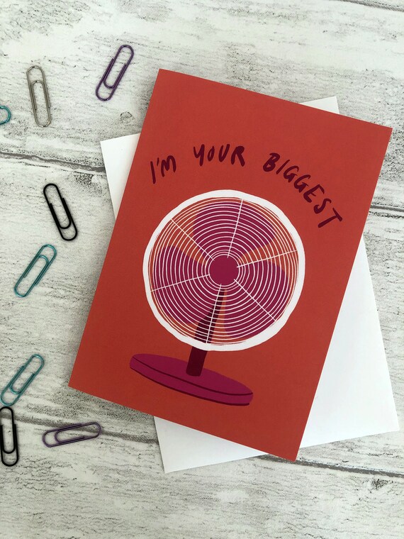 Biggest Fan Greetings Card Appreciation / Thank You / - Etsy