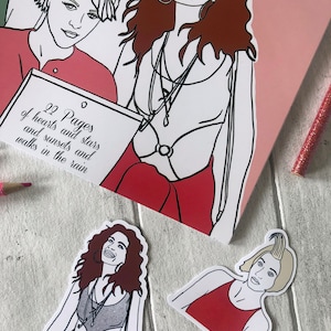 90's Rom Com Inspired Sticker Pack | Set of 6 Nineties Movie Themed Die ...