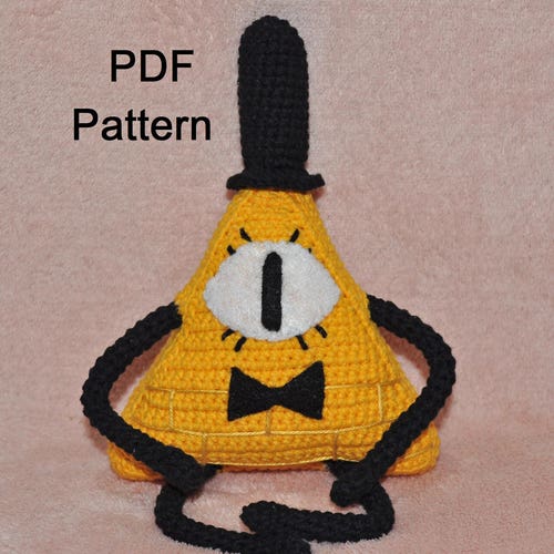 Pattern Yellow Triangle Evil Triangle or Just Bill Crochet | Etsy