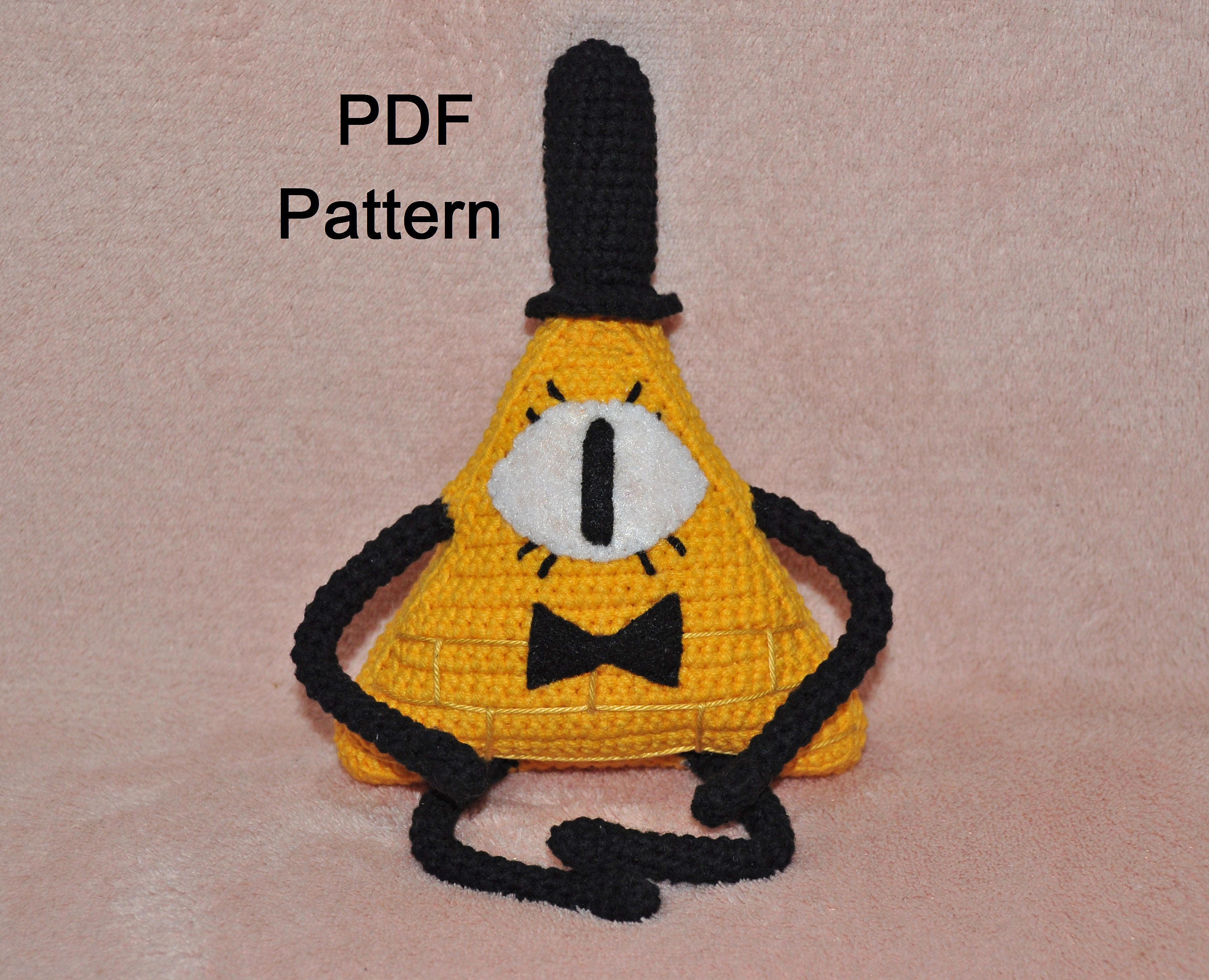 Pattern Bill Cipher From Gravity Falls Crochet Bill Cipher Pdf Etsy