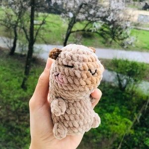 Capybara Plush Chibi Crochet Toy - Cute and Fun Gift for Friend - Etsy
