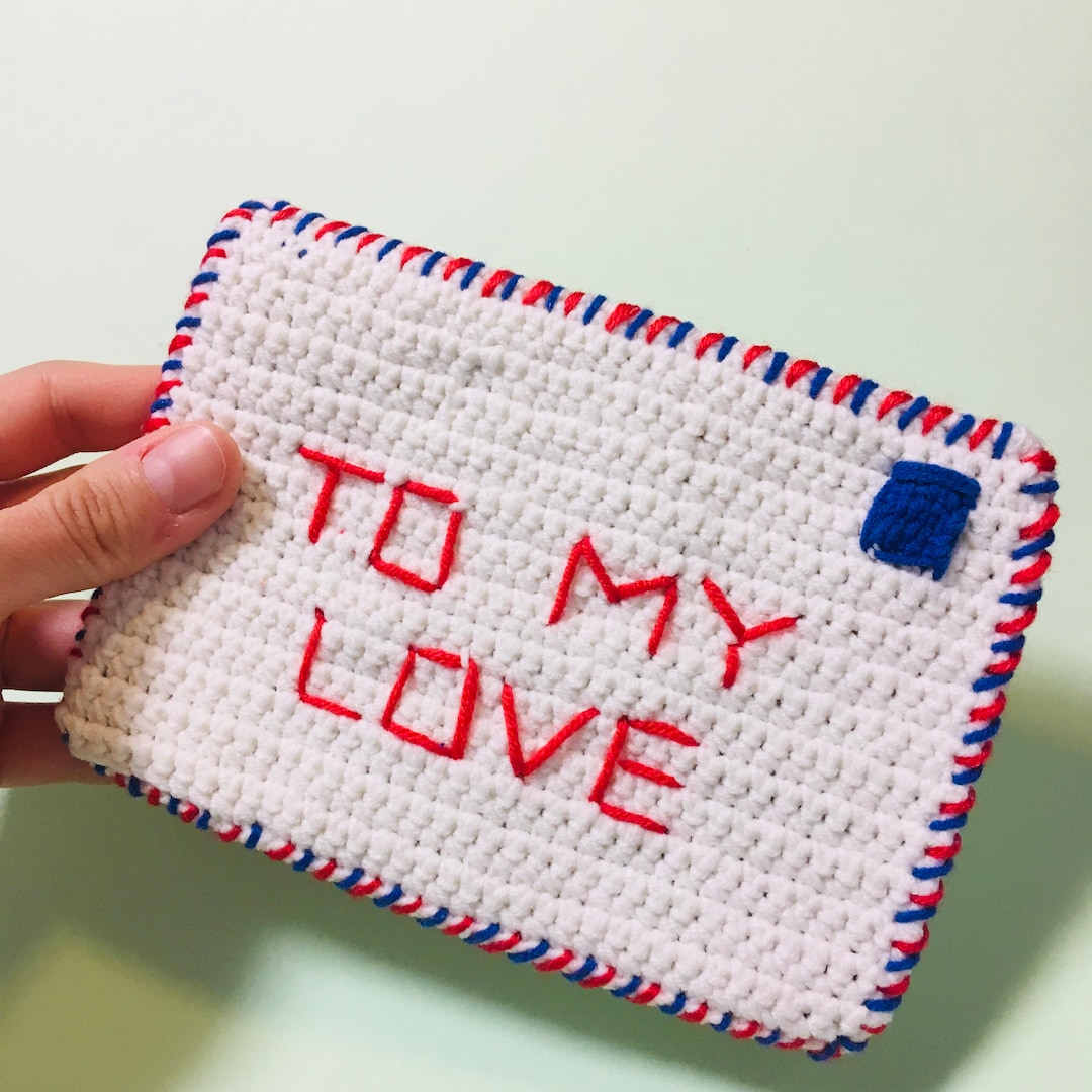 Valentine Gift Love Letter Envelope Simple Crochet PDF Pattern, Special ...