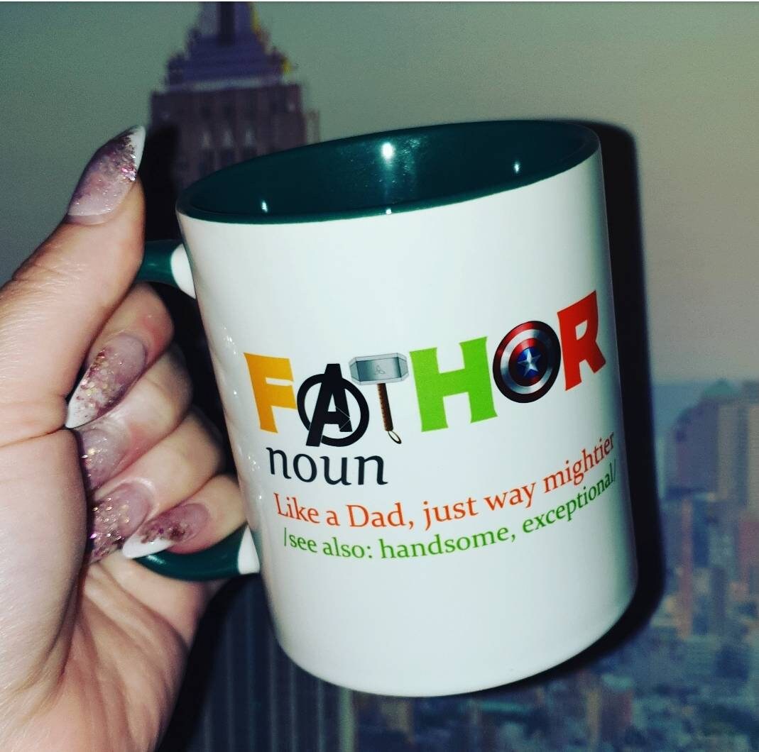 FaThor Personalised Mug for Fathers Day Mug for Thor Fans | Etsy