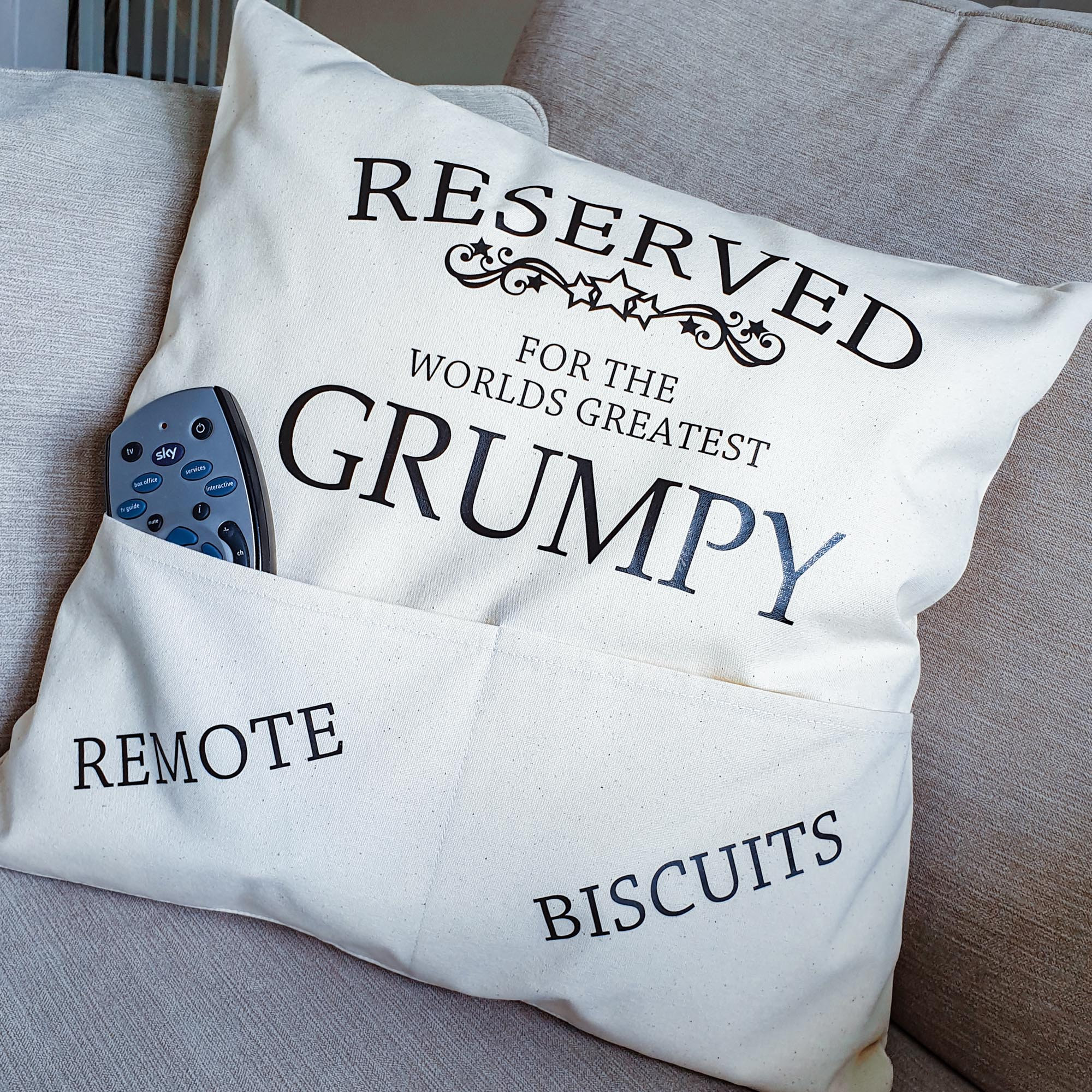 Personalised Remote Control Cushion Gift fathers Day Gift - Etsy UK