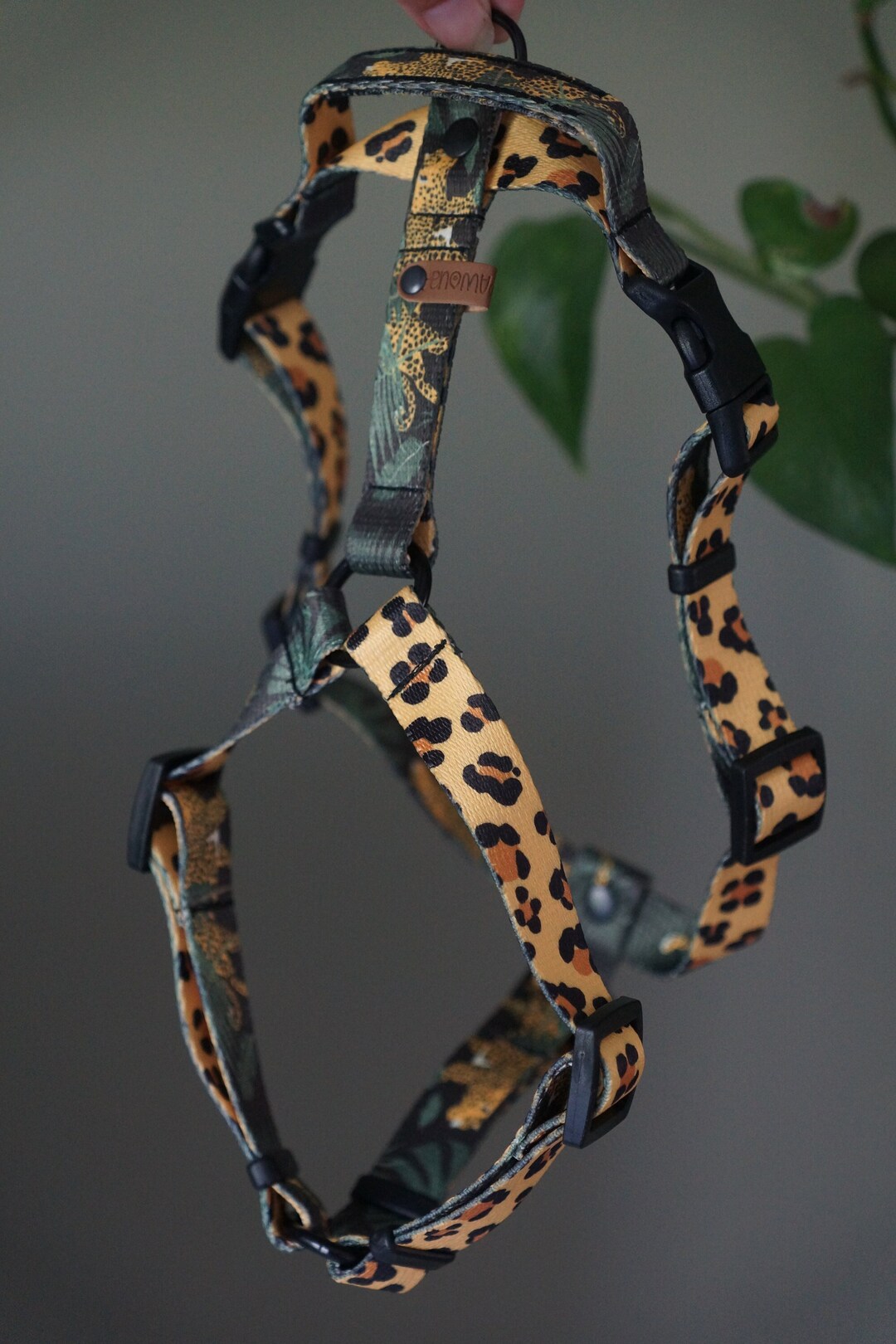 Leopard Print and Jungle Dog Harness Adjustable - Etsy