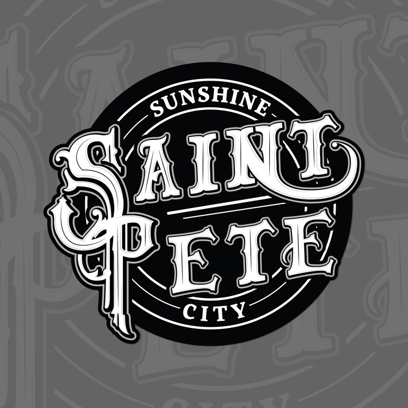 Tampa Bay Area Pack, St. Pete, Ybor, Saint Pete, Tampa Graphic Sticker ...