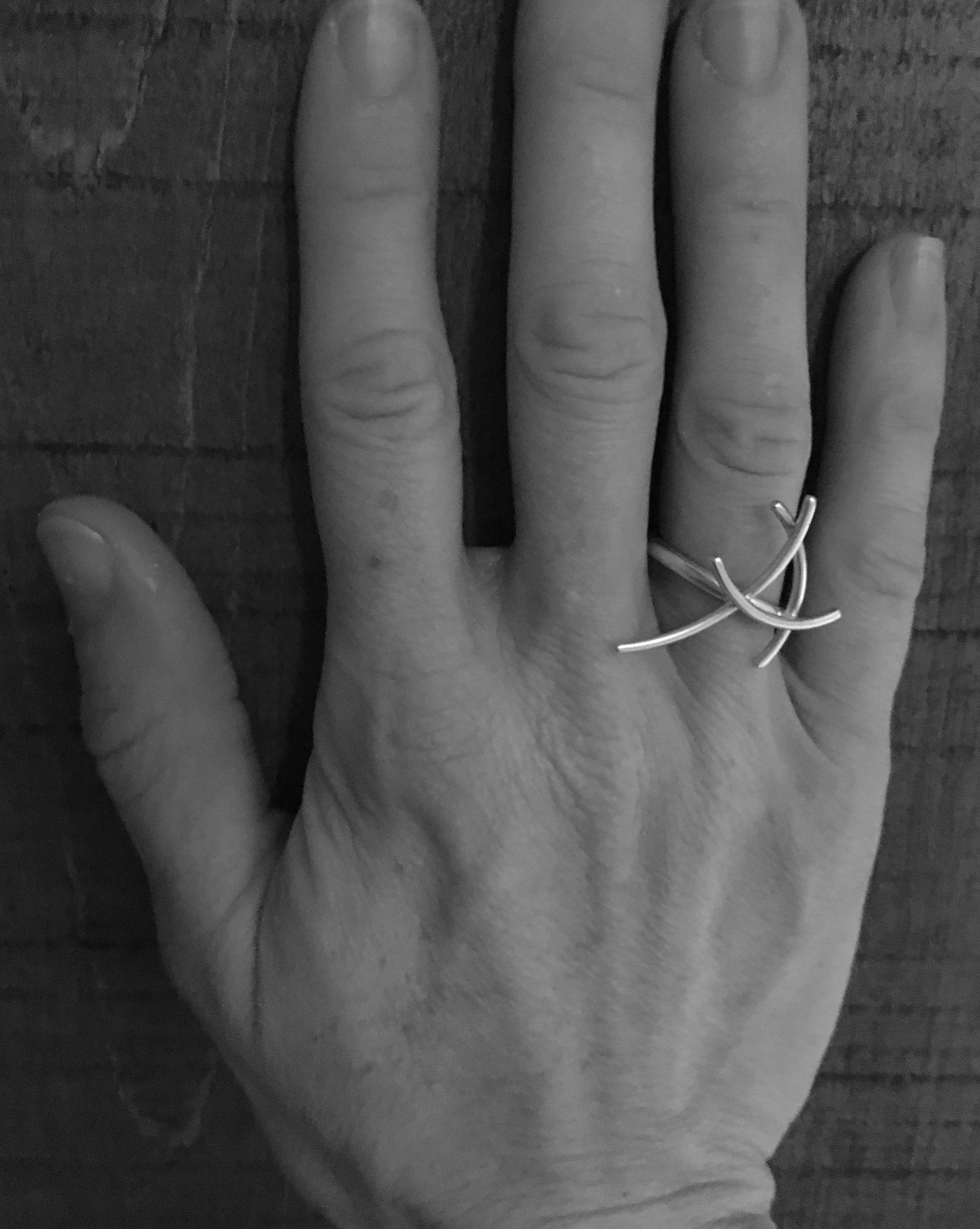 Mangrove Collection 'tail Fin' Ring in Sterling Silver - Etsy