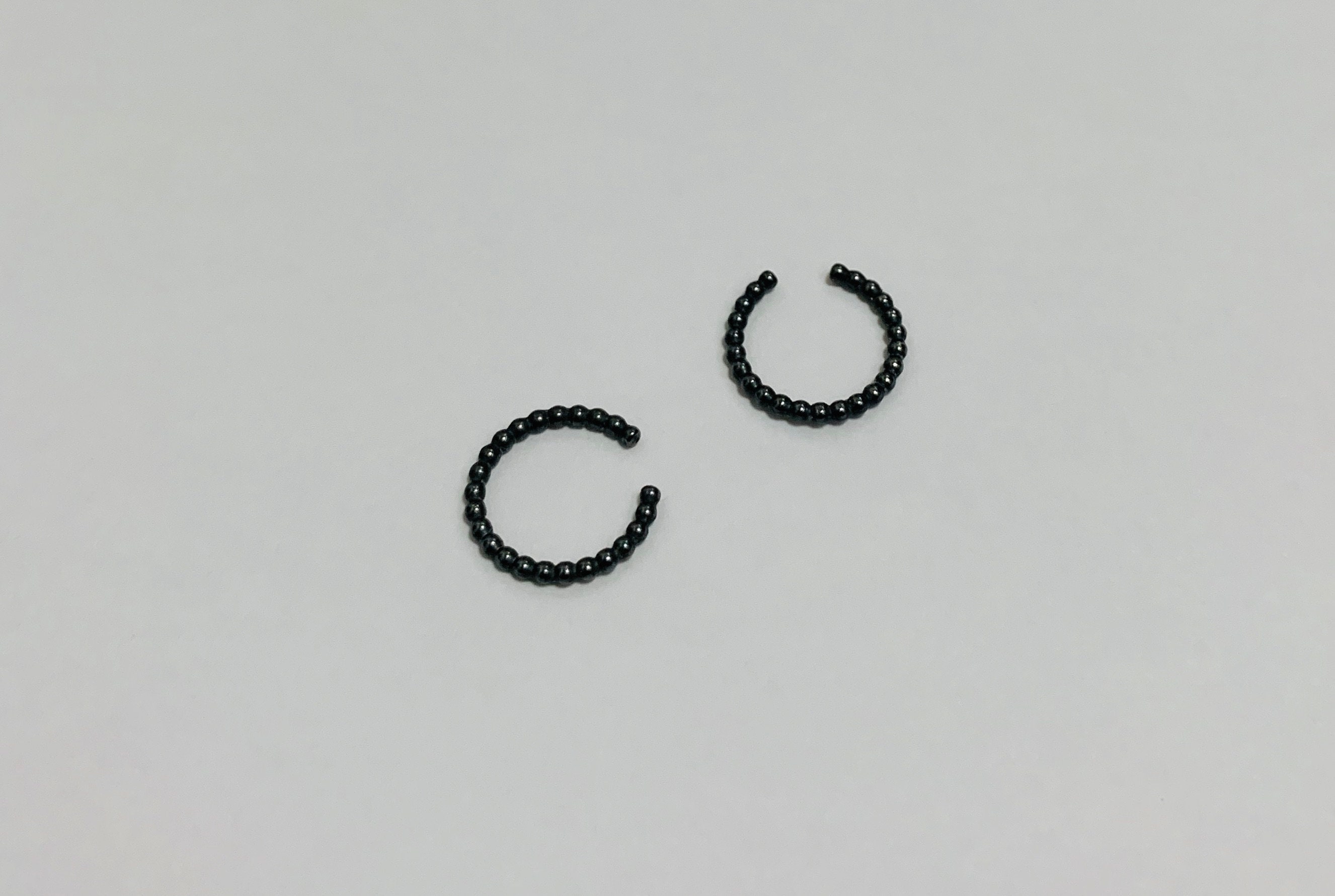 Ear Cuff for Conch Lower Lobe No Piercing Black Oxidised - Etsy