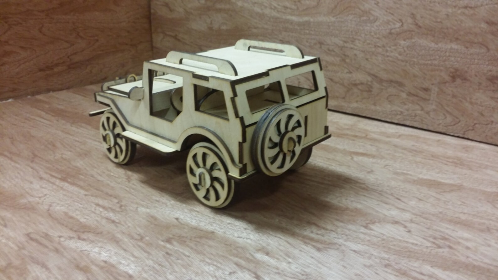 Laser Cut Wooden Model Kit Jeep Ages 8+. Customization Available! FREE ...