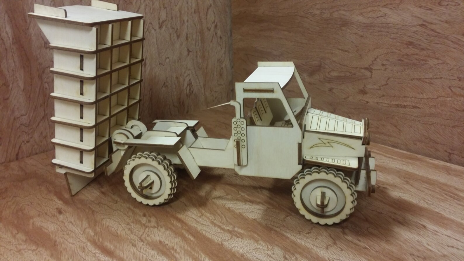 Laser Cut Wooden Model Kit Dump Truck Ages 8+. Customization Available ...