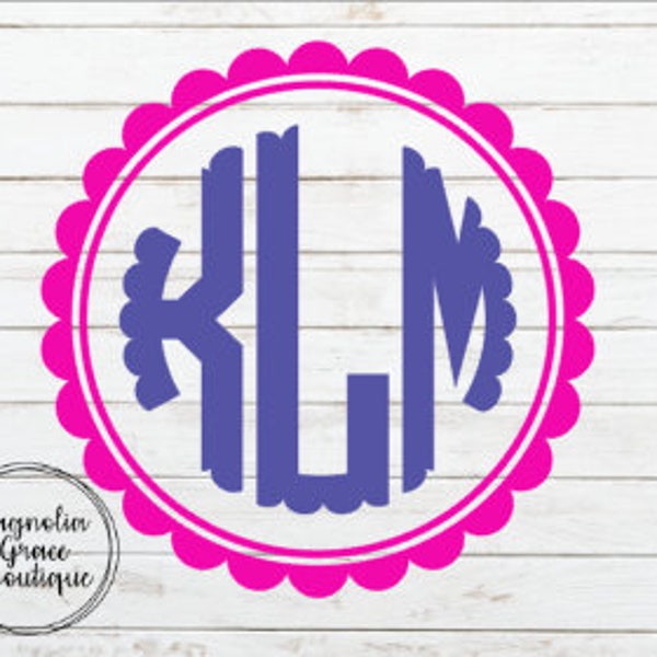 Scallop Circle Frame - Etsy