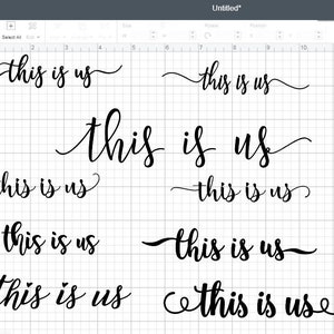 This is Us SVG File Cricut File Cutfile Silhuettes File Svg Dxf Eps ...