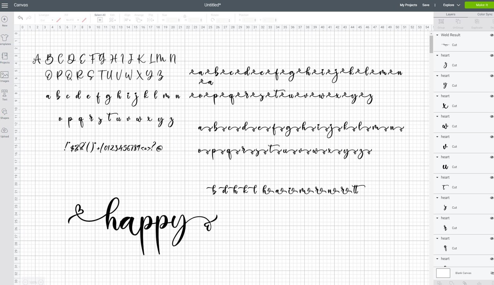 Hearts Swirly Font, Swash Font, Wedding Font, Heart Connected, Instant ...