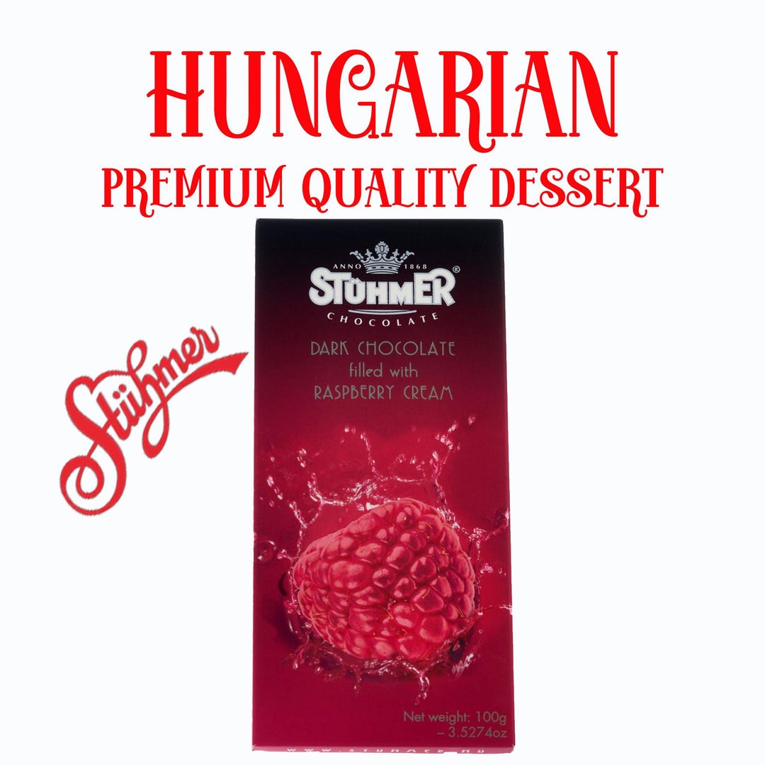 Hungarian Raspberry Cream Dark Chocolate 100 Gram, Stuhmer Chocolate - Etsy