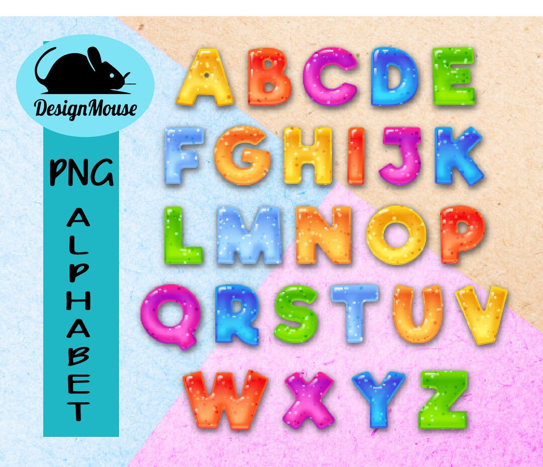 Full ALPHABET PNG BUNDLE | Alphabet Clipart | Alpha Pack Digital ...