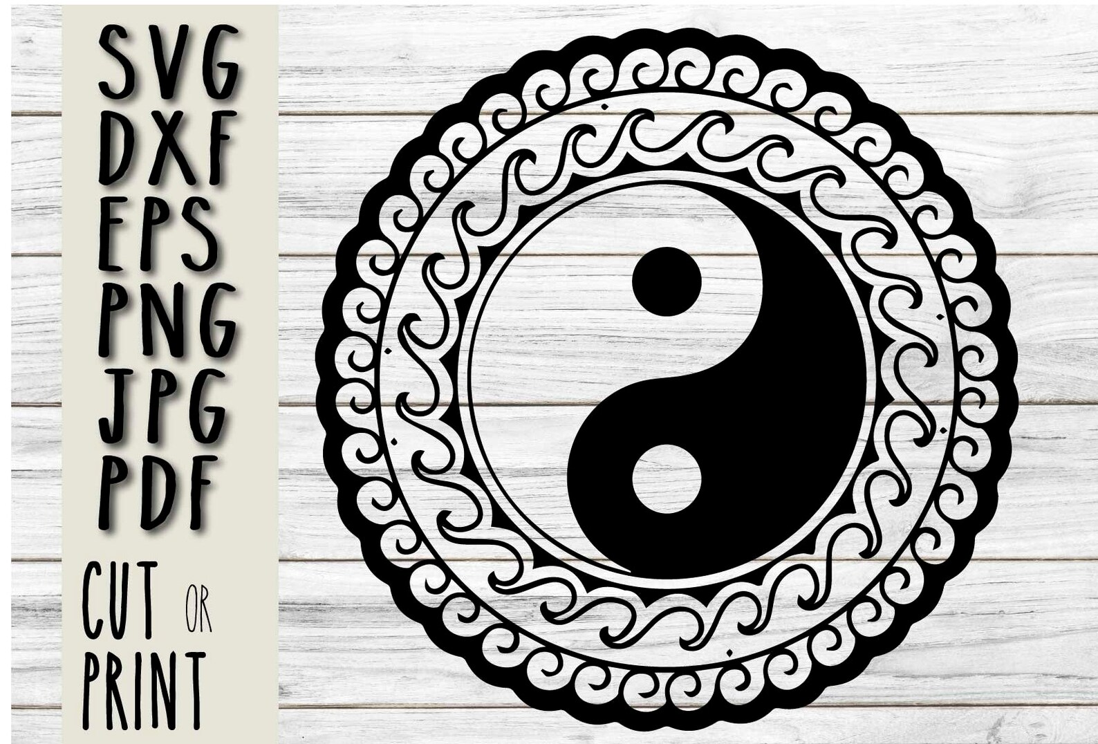 Jinjang Mandala Cricut Svg Round Flower Pattern Jinjang Style - Etsy