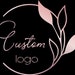 Modern Custom Logo, Rose Gold Logo, Business Logo, Branding Logo ...