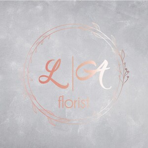 Premade Circle Logo, Gold or Rose Gold Logo, Business Logo, Branding ...