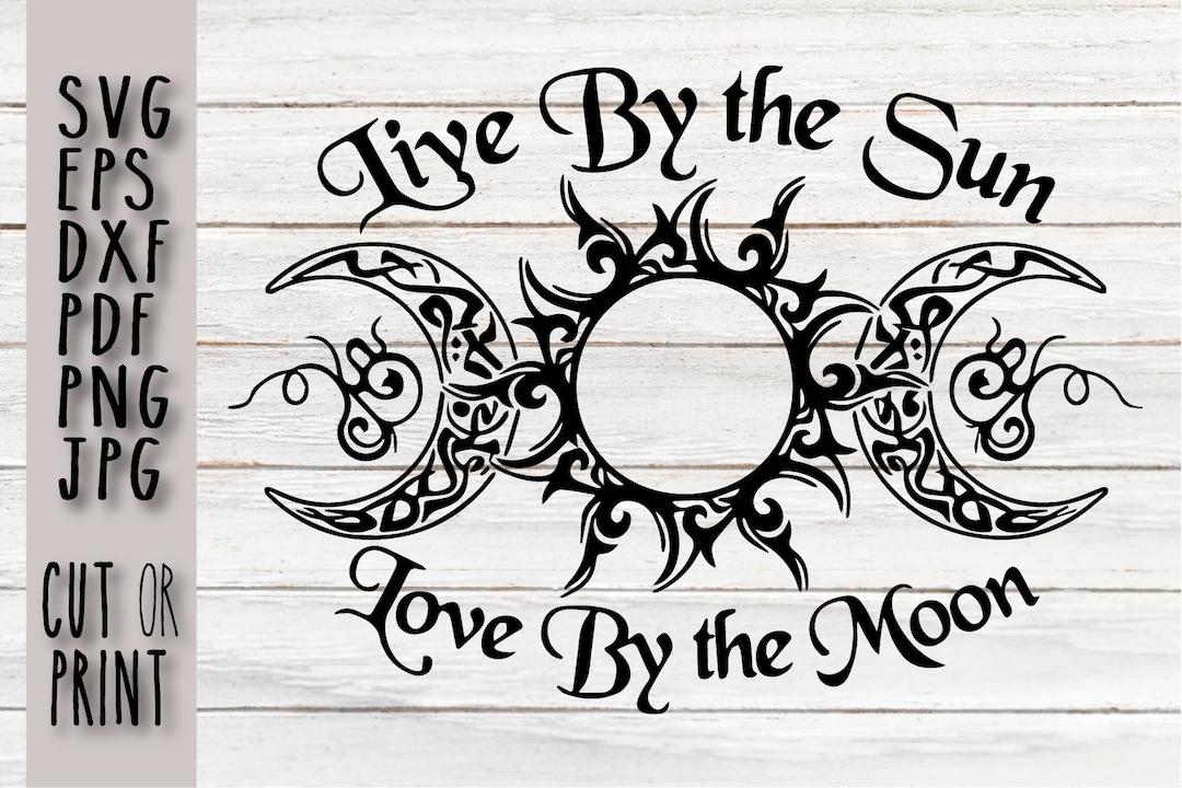 Triple Goddess SVG: Moon Phases, Witchcraft Design (digital File) - Etsy