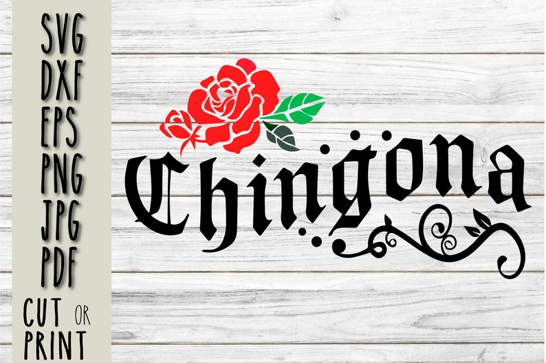 Chingona Svglatina Svg Chingona Gothic Svg Mexican Women - Etsy