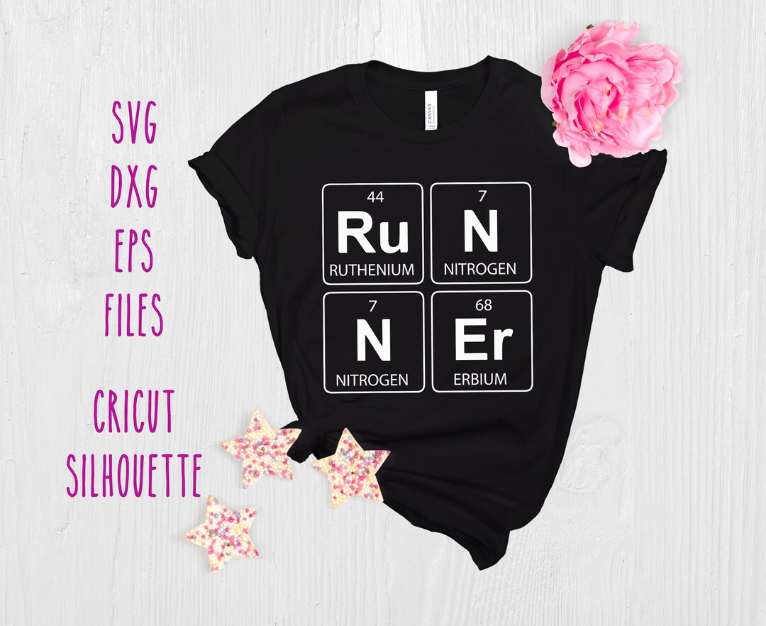 Runner Periodic Table SVG: Cricut & Silhouette Cut File - Etsy