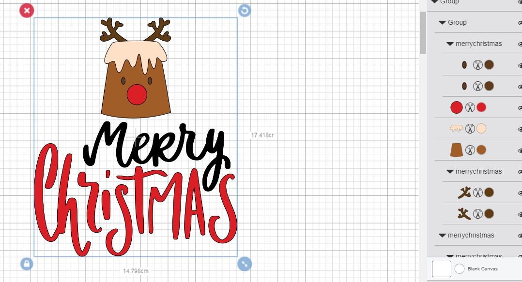 Christmas Reindeer Deer SVG file Cricut file cutfile | Etsy