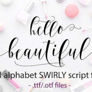 Swirly Cursive Font Bundle: 12 Calligraphy Fonts (digital Download) - Etsy