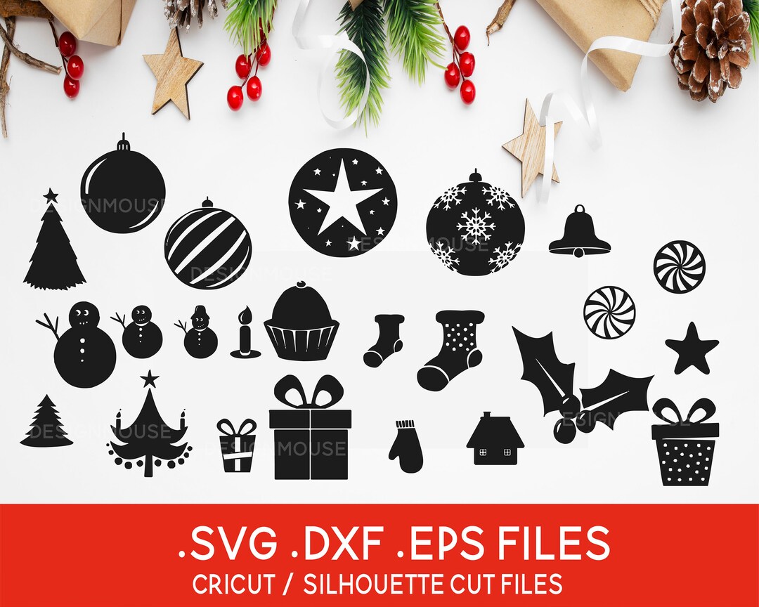 Christmas Svg Clipart, Christmas Ball Decor Svg, Christmas Svg ...