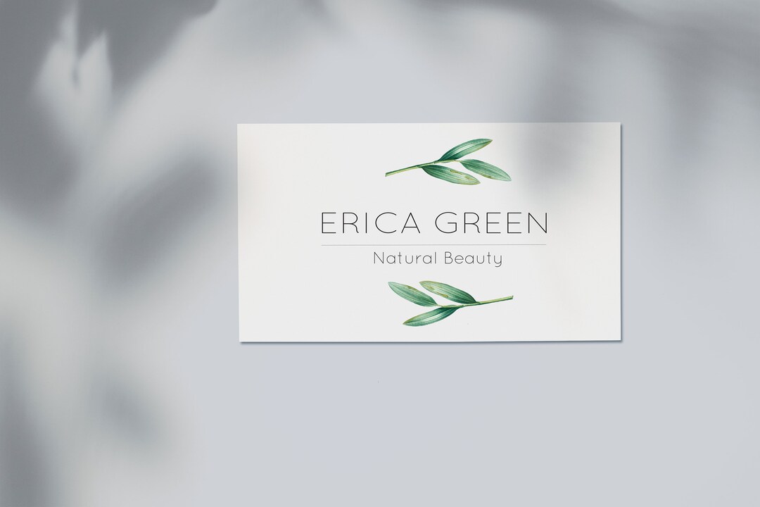 Premade Minimalist Logo, Greenery Logo, Business Logo, Branding Logo ...