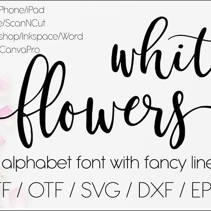 Flower Calligraphy - Etsy