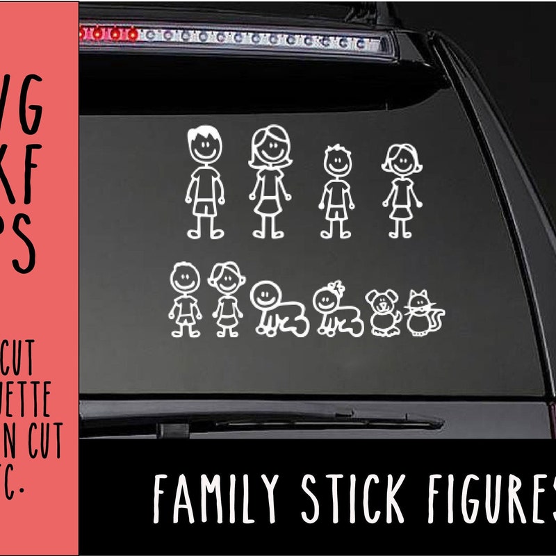 Stick Family Decal - Etsy
