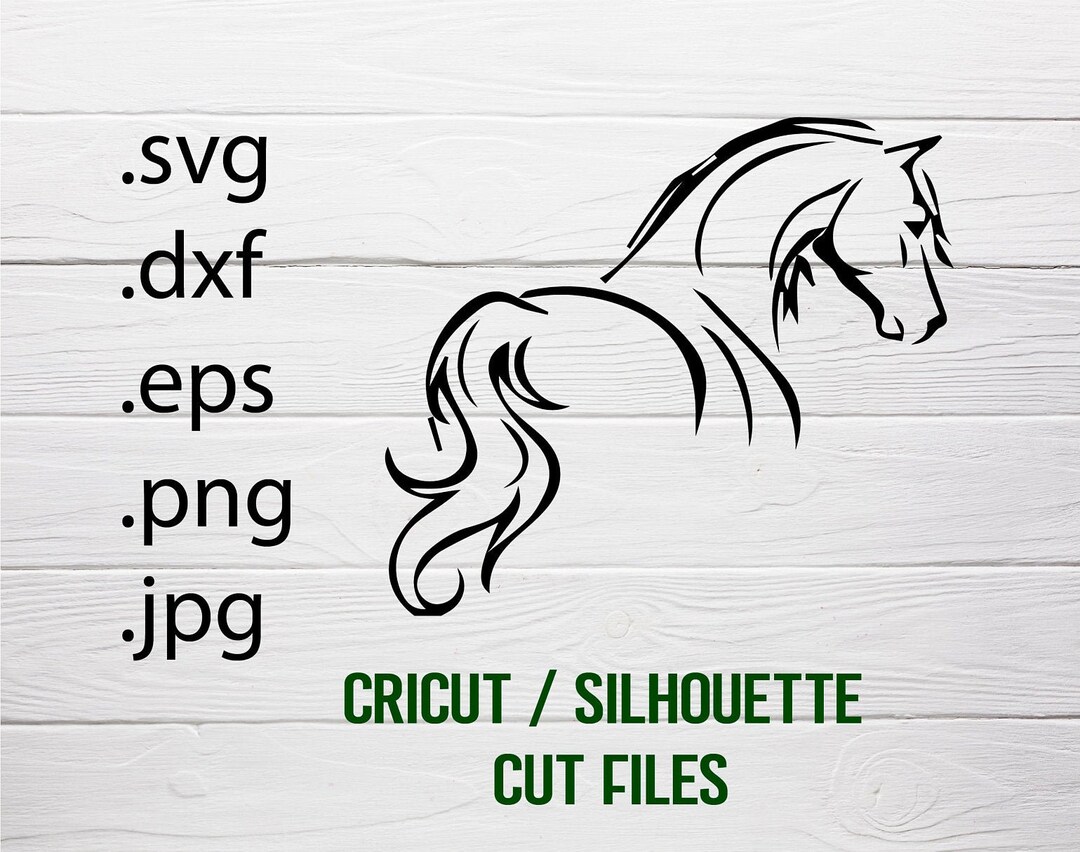 Horse Cut File, Horse Svg Horses Svg/jpg/dxf/png/eps Horse Silhouette ...