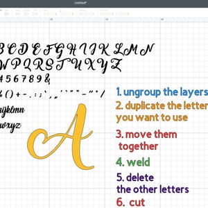 Swirly Cursive Font: Natasha Alphabet Cut File (SVG/DXF/EPS) - Etsy