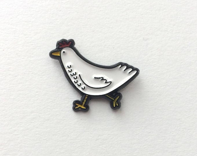 Chibi Chicken Enamel Pin - Etsy