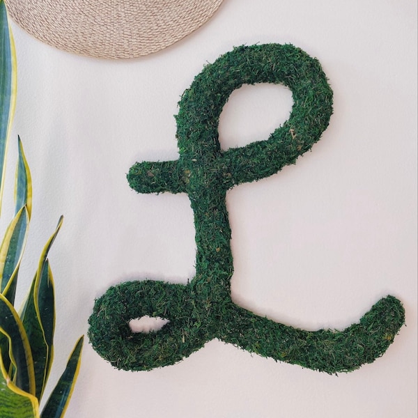 Moss Letter - Etsy