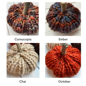 Luxury Hand-knit Fall Pumpkin Decor: Cozy Sweater Style, Knit Fall ...
