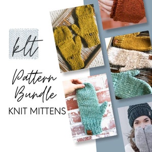 Two Pattern Bundle, Mitten Pattern Bundle, Texting Gloves Pattern ...