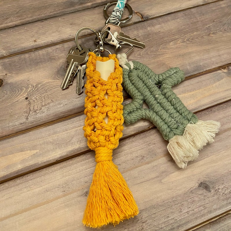 Macrame Key Holder - Etsy