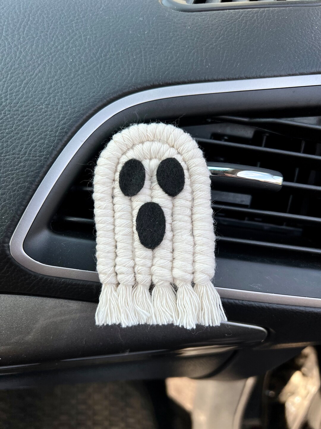Macrame Ghost Vent Clip Car Vent Clip Car Accessory Halloween Gift ...