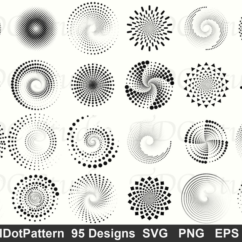 Abstract Art Dots Circles - Etsy UK