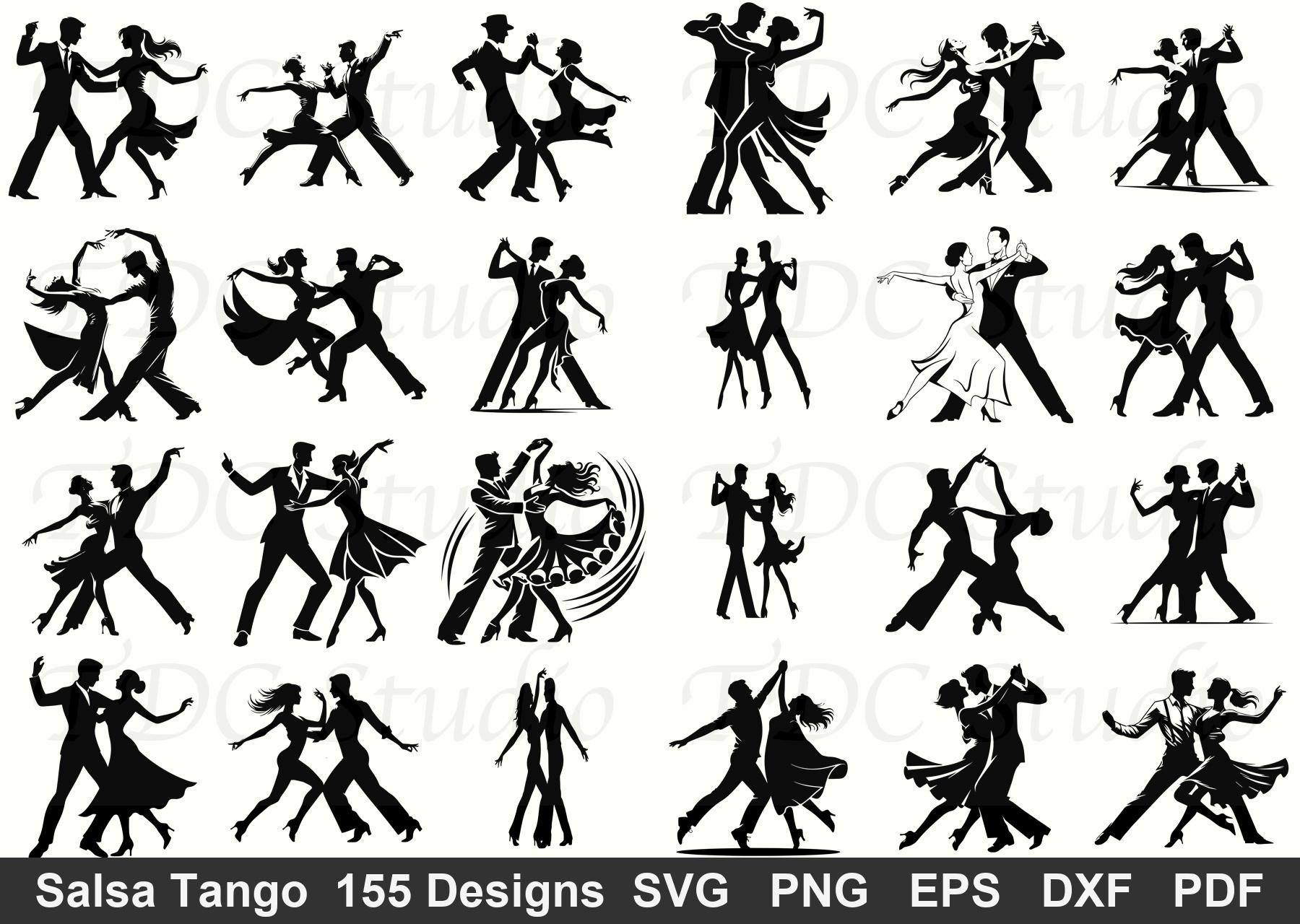 Salsa Dance SVG Bundle | Latin Ballroom Clipart (commercial Use ...